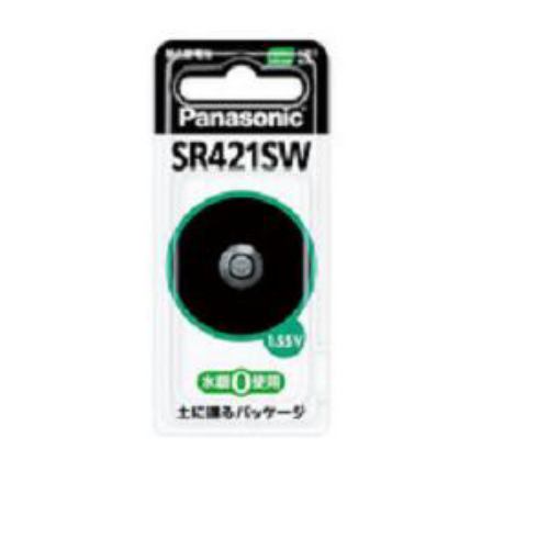 SR-421SW　●タイプ 酸化銀電池 ●電圧 1.55V ●寸法 Φ4.8×2.15mm　 ●質量 約0.2g●用途 時計 ●相当品 348　