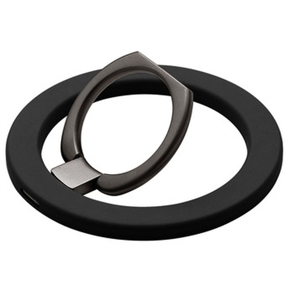 MSソリューションズ LEPLUS NEXTMagSafe対応 「MAGTUS」Ring Slim ライトブラックLN-SMRG08LBKMagSafe対応 スマートフォンリング グリップリング 強力吸着 落下防止 360°回転 スタンド機...