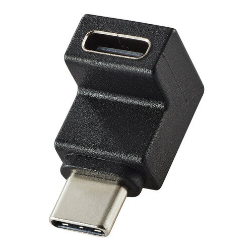 エレコム MPA-CFCMLAD02BK USBアダプター L字縦 USB Type-C プラグ- USB Type-Cポート ブラック 発売日：2024年7月7日●出っ張りを抑えてスッキリ配線!USB Type-C(TM)アダプター L字...