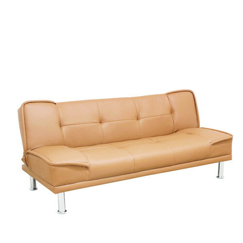 こちらの商品は大型商品につきまして、商品代金とは別に配送設置料が必要です。【ウェブ限定】 ソファベッド アルビ ライトブラウン色 SB-AB-LBR 発売日：2025年2月20日●シンプルデザインのソファベッド！背もたれ3段ギア仕様！ライト...