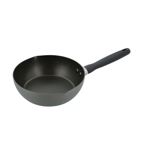 LIV PLUS マイヤーズワン IHディープパン ベストコ 三層 フッ素樹脂加工 24cm グレー ND-742●内面は三層構造ふっ素樹脂。こびりつきにくさと高い耐久性を実現。●リベットにもふっ素樹脂加工。こびりつきにくく、お手入れ簡単。...