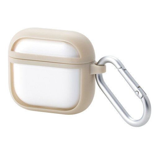 エレコム AVA-AP06TSLFCBE AirPods 4 ケース 用 耐衝撃 カバー 衝撃吸収 落下防止 カラビナ付 カフェオレ 発売日：2025年1月12日●衝撃に強いTPU(熱可塑性ポリウレタン)素材とポリカーボネート素材で成形する...