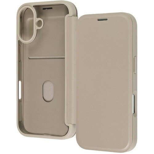 レイ・アウト iPhone17 クリアフリップケース マグネット / ベージュRT-P52LCC/BEスマートに使える、マグネット開閉透明な背面パネルで端末のデザインを活かせる、マグネット開閉のフリップケース。フリップはしっかりと画面を守り...