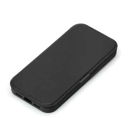 PGA PG-25AGF01BK iPhone 17用 ガラスフリップケース [ブラック] 発売日：2025年9月10日●デザインと機能性を追求スタイリッシュなラウンドデザインのガラスフリップケース。風合い良い上質なPUレザー素材のカバーで...