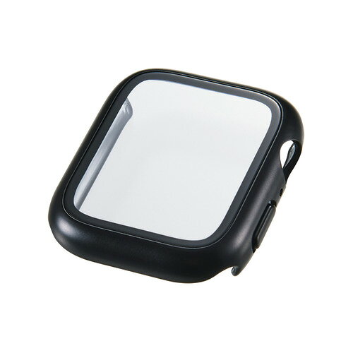 エレコム AW-25DFCGPBK アップルウォッチ カバー Apple Watch SE 第3世代 ／ 第2世代 44mm 10H メタリック 指紋防止 ブラック 発売日：2025年11月19日●画面の視認性に優れる高透明なガラスとポリカ...