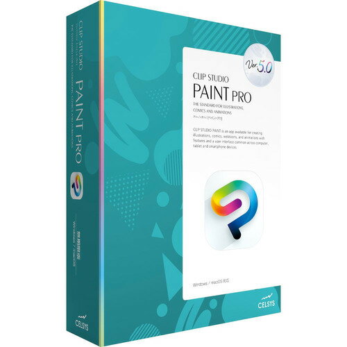 CELSYS CES-10249 CLIP STUDIO PAINT PRO Ver.5.0 買い切り版パッケージ Windows mac対応発売日：2026年3月11日●製品説明2026年3月にリリースCLIP STUDIO PAINT ...