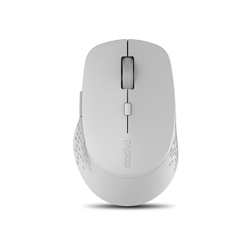 Rapoo M300G-LG 静音 ワイヤレスマウス 8ボタン DPI切替 Bluetooth対応 3台接続可能 Windows Mac ChromeOS対応 ブラック●Bluetooth、無線2.4GHzの両対応、接続2通り。複数のデバイ...