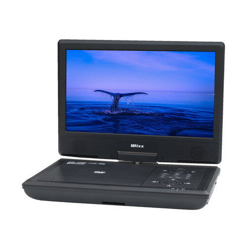 ダイニチ電子 WPD1064X ポータブルDVDプレーヤー Wizz 10.1型WSVGA液晶搭載 バッテリー充電スイッチ 音楽CDも聴ける ホワイト発売日：2026年6月5日●バッテリー充電スイッチ搭載本体背面に搭載した「バッテリー充電ス...
