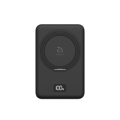 ADAM elements APBADVTSB10BK 準固体電池採用収納式回転スタンド搭載モバイルバッテリー VIONTA B10 20W急速充電対応 10000mAh ブラック●準固体電池採用収納式回転スタンド搭載モバイルバッテリー (...