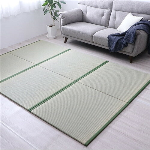 イケヒコ・コーポレーション 楽座 約88×88×2.2cm●届いたユニット畳を床に置くだけで和のスペースが出来上がります。見た目や、い草生地の織りなど一般の畳に近い雰囲気に仕上げました。なつかしい昔ながらの畳がお好みの方におすすめの商品です...
