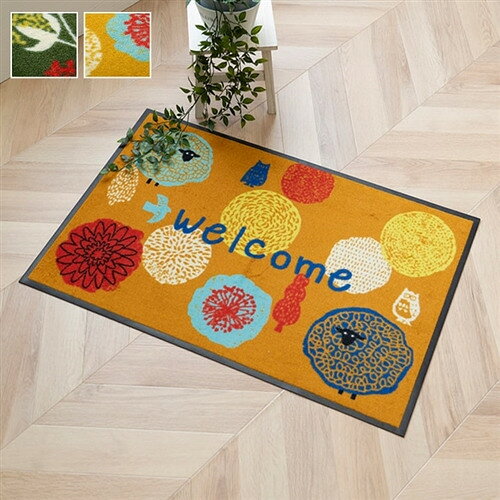 イケヒコ・コーポレーション フォレスタ GN 約47×75cm グリーン●外用玄関マットです。靴の泥などを落としてくれます。汚れたら水で洗い流せます。玄関をおしゃれに彩ってくれる商品です。●40度以下の水温で弱い手洗いで洗濯してください。（...