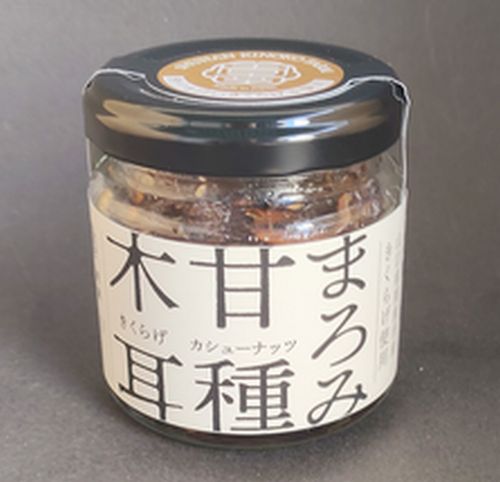 商品明細 名称 きくらげ加工品 原材料 きくらげ（山口県周南市産）、醤油（大豆・小麦を含む）みりん、砂糖、清酒、ごま油、かたくちいわし、酢、いりごま 内容量 70g×3個 賞味期限 製造日より6か月 保存 直射日光を避け保存してください。 ...
