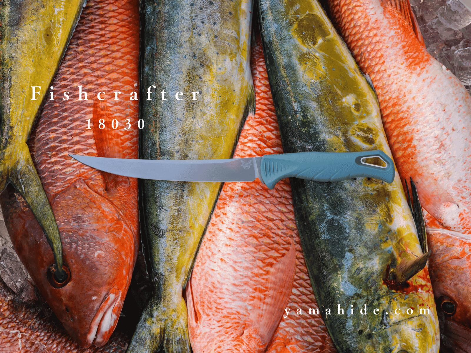FISHING / FILLET FIXED BLADE FISHCRAFTER 5" 18030 DEPTH BLUE x MAGNACUT — 小型魚・根魚向け SMALL FISH アジ・メバル・カサゴなど小型魚のフィレッ...