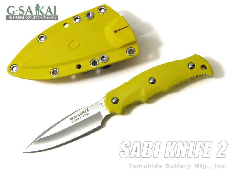 SABI KNIFE 2は錆に大変強いフィクスドナイフ。 その防錆性能には驚くものがあり、魚や鳥のサバキ用、海釣り、渓流釣りなど、通常のナイフでは錆が心配な場面での使用に特にオススメです。 ハンドルは軽くて丈夫、しかも汚れも取れやすいザイテ...