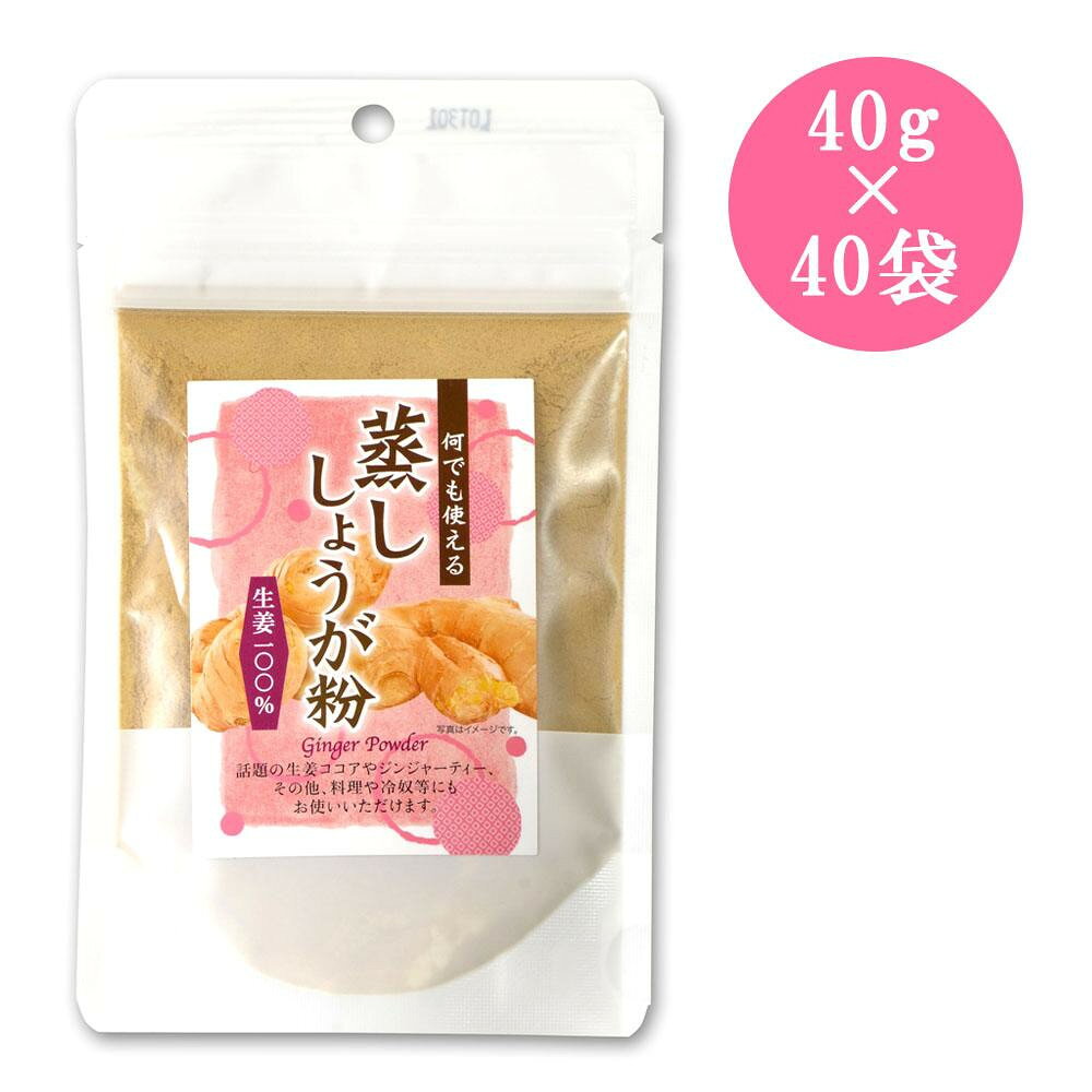 暮らしや趣味のさまざまな場面で役立つ 味源 蒸ししょうが粉(生姜粉末) 40g×40袋商品区分メーカー直送サイズ個装サイズ：27×21×28cm重量個装重量：2704g生産国日本ご注意サイズ返品注意本商品はコモライフから購入者様へ直接発送い...