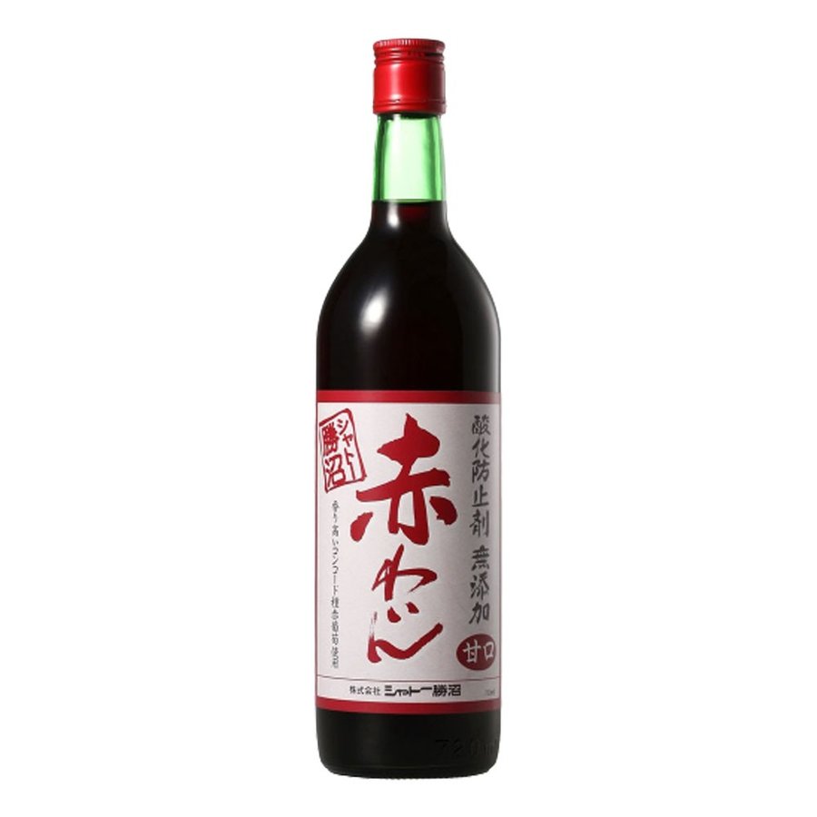 品名：シャトー勝沼　無添加　赤ワイン　甘口 内容量：720ml 原産国：日本 テイスト：甘口 度数：9度 健康のことも考えたワインです。 酸化防止剤、保存料を使わない無添加醸造を行っています。 自然の美味しさを安心してお楽しみください。 無...