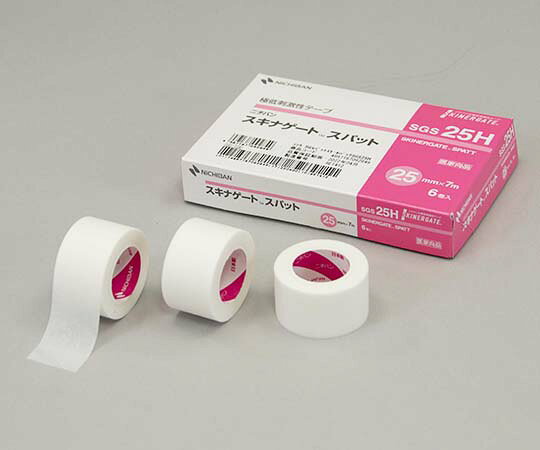 特徴 手切れが良い・ムレにくい・少量タイプ（これまでの半分入数） 仕様 不織布 25mm×7m×6巻 ※商品画像は代表的な商品を表示しており、品番により異なる場合がございます。