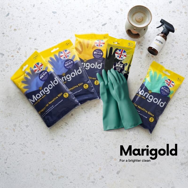 マリーゴールドグローブ 60年以上もゴム手袋を作り続けているイギリスの老舗ブランドMarigold（マリーゴールド） 食品・医療・工業用と多方面でプロはもちろん、多くの家庭で長く愛用されています。 その理由は高いレベルの品質にあり。 厳しい...