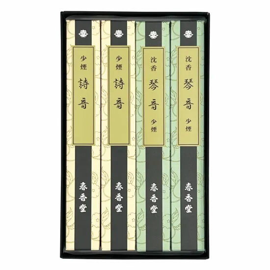 ●形状：スティック(短寸) ●本数：約20本入/箱 ●長さ：約13.5cm ●パッケージ：紙箱 ●箱サイズ：縦15cm×横9.5cm×高さ2.5cm -入っているお香一覧- 『琴音』煙の少ない柔らかな沈香の香り 『詩音』煙の少ないフローラル...