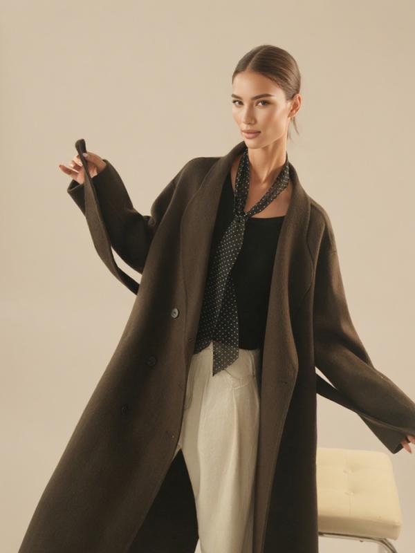 レディース 秋冬 リバーシブル ウール ロングコート ダブルブレスト 風 カジュアル ゆったり スタイル エレガント コーディネート しやすい ファッション アウター・カテゴリ: 女性ウールコート・スタイル: カジュアル・主な素材: 羊毛5...