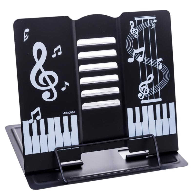 卓上 譜面台 折りたたみ 6段階角度調整 底面滑り止め 楽譜立て 楽譜 スタンド かわいい 小型 軽量 ピアノ オルガン ポータブル コンパクト 読書台 書見台 学習台 ブックスタンド レシピ ス【特長1】折りたたみ式の卓上譜面台。コンパク...