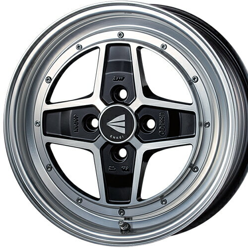 商品情報【商品名】ENKEI Neo Classic APACHE2エンケイ ネオクラシック アパッチ2【仕様】 ●ホイールサイズ：5.0J-15 ●PCD：4H-100(インセット+45) ●ホイールカラー：マシニングブラック(M/BK)...