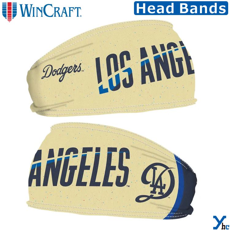 WinCraft/ウィンクラフト MLB ロサンゼルス ドジャースヘッドバンド ヘアバンド Los Angeles Dodgers 公式ライセンスグッズ 検索KW：MLB/ドジャース/シティコネクト/ヘッドバンド/ヘアバンド/野球/WinC...