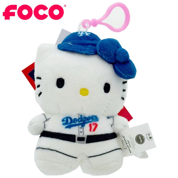 Shohei Ohtani / 大谷翔平 Los Angeles Dodgers × Hello Kitty®ぬいぐるみキーホルダー バッグチャーム 公式ライセンス商品 検索KW：大谷翔平/ドジャース/ハローキティ/キーホルダー/ぬいぐるみ...