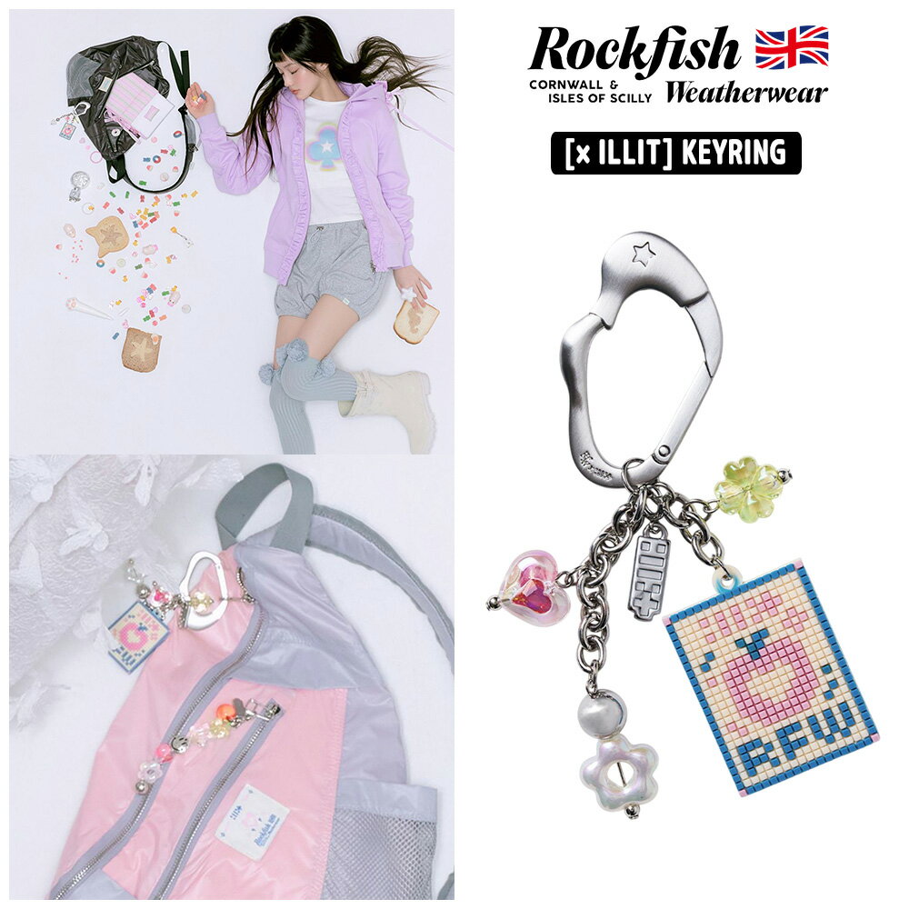 商品情報商品名Rockfish Weatherwear ロックフィッシュウェザーウェア[× ILLIT] KEYRING品番IVORY(IT1ACBG1KY001)商品説明ILLIT（アイリット）とRockfish Weatherwear（...