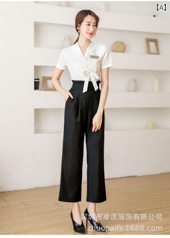 ・用途: 作業服・性別: 女性・カテゴリ: 服装・機能: 吸湿速乾・丈: 九分丈・シーズン: 夏、春、秋・生地素材: 綿混紡・主な素材: 綿・主な素材の割合: 70%・第二の素材: ポリエステル・カラー展開: ホワイト、アプリコット・サイズ...