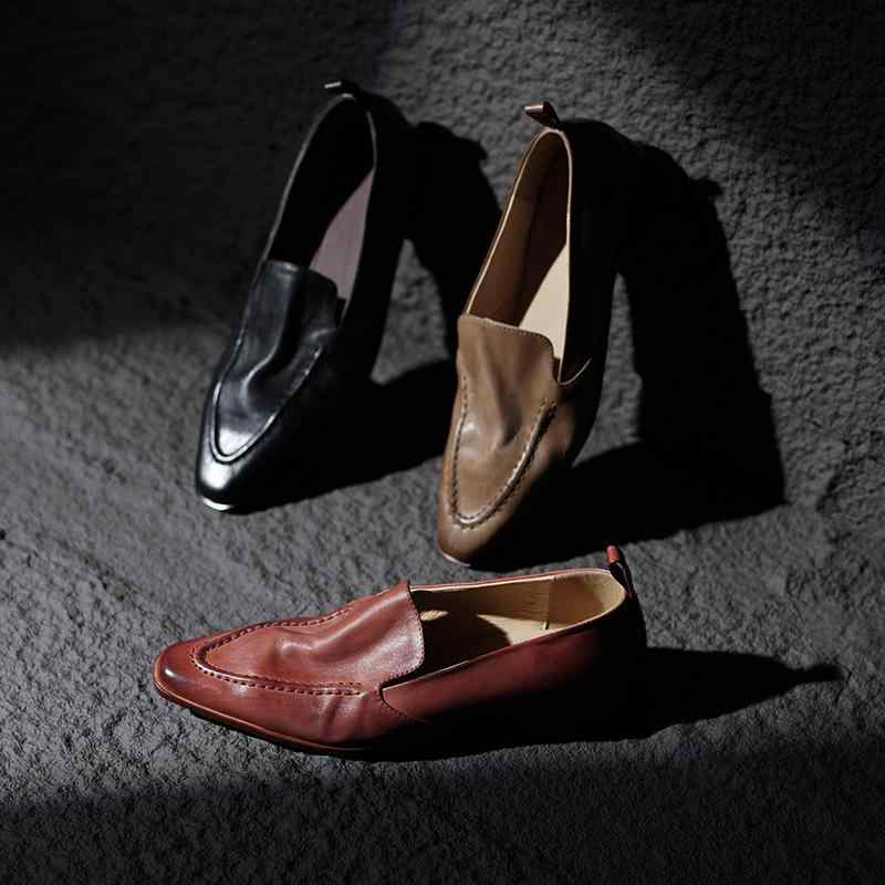 ・色: アプリコット, スイカレッド, ブラック・サイズ: 34, 35, 36, 37, 38, 39・トレンド要素: レザー切り替え・つま先の形状: スクエアトゥ・ソースカテゴリ: 現物・スタイル: 欧米・アッパー素材: カーフスキン・...