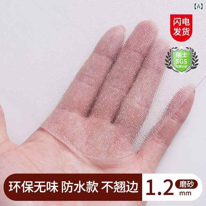 テーブルクロス テーブルマット PVC 無味 磨りガラス 透明 茶色 抗菌 防水 防油 防汚 耐熱 長方形 正方形 60 100 120 140 70 130 75 80 145 150 160 85 135 90 cm・素材: PVC・製...