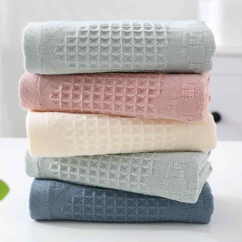 タオル レディース メンズ フェイスタオル 綿100％ 吸水 速乾 やわらかい 無地 薄手 普段使い 74cm×34cm