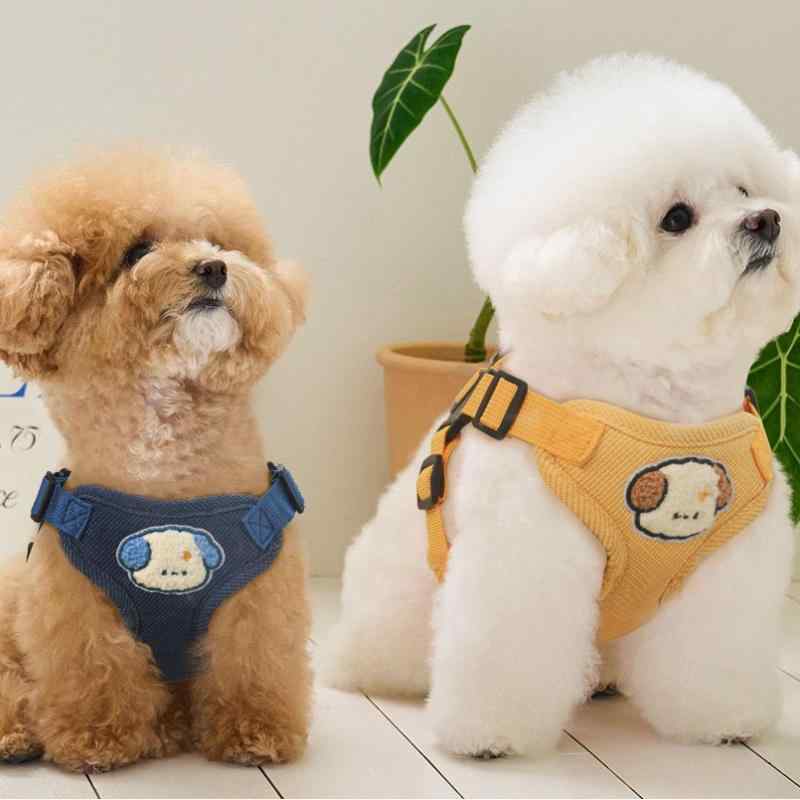 犬 牽引ロープ ハーネス 小型犬 中型犬 ドッグリード 伸縮 布製 テディ 黄色 ブルー・素材: 布・カテゴリ: 牽引帯・伸縮性: 有り・カラー: 黄色.青・サイズ: S.M.L.XL・種類: ペット用チェーン.リード