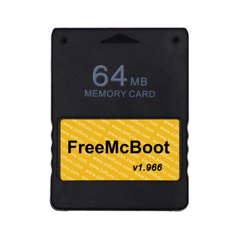 FreeMcBoot ver.1966 FMCBカード 64MB PS2専用 HDD起動用ツールカード プレステ2サイズ：縦4x横6x0.7cm　重量：約10g新しいメモリチップを用いて製作し、安全＆安定、プラグアンドプレイ。豊富なソフトウ...