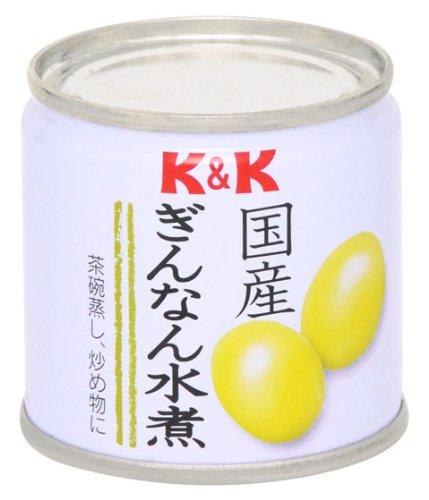 K&amp;K 国産ぎんなん水煮缶 85g×6個内容量:85g×6個カロリー:79kcal原材料:ぎんなん、砂糖、食塩、ph調整剤商品サイズ(高さ×奥行×幅):53mm×104mm×156mm