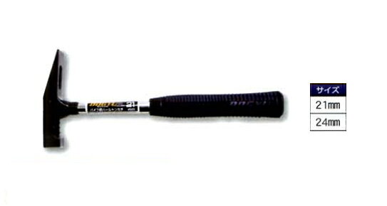 【ここがポイント！】 ● パイプ柄のトンカチです。 【商品仕様】 全長 315mm 頭の全長 125mm 口径 21×21mm 刃幅 26mm 全重量 520g ハンマー ペグ 類似商品はこちらDOGYU　パイプ柄トンカチ鎚　21mm 21...