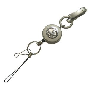 【ここがポイント！】 伸びては縮むリール付き。60cm伸びます 【商品仕様】 サイズ：W28×H160×D11mm 重量：50g 関連商品 おしゃれアルミカラビナ 防災・防犯類似商品はこちらキーバックリールNo.1　60cm　MC-711,...