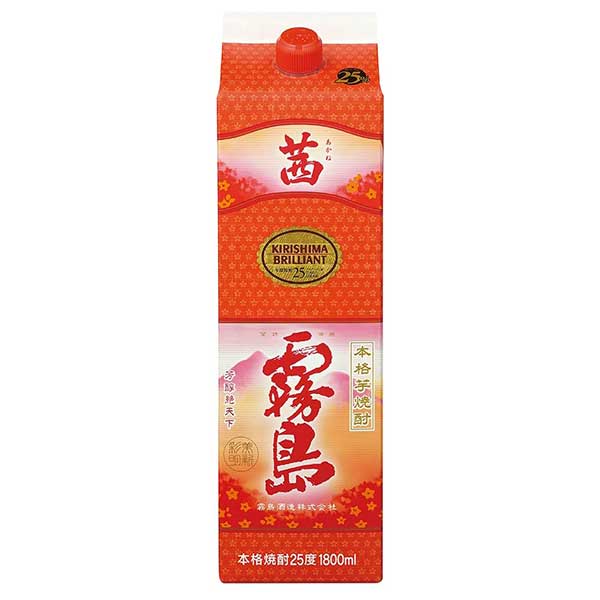 ※ヴィンテージやラベルのデザインが商品画像と異なる場合がございます。当店では、現行ヴィンテージの販売となります。ご指定のヴィンテージがある際は事前にご連絡ください。不良品以外でのご返品はお承りできません。ご了承ください。本格焼酎　茜霧島 2...