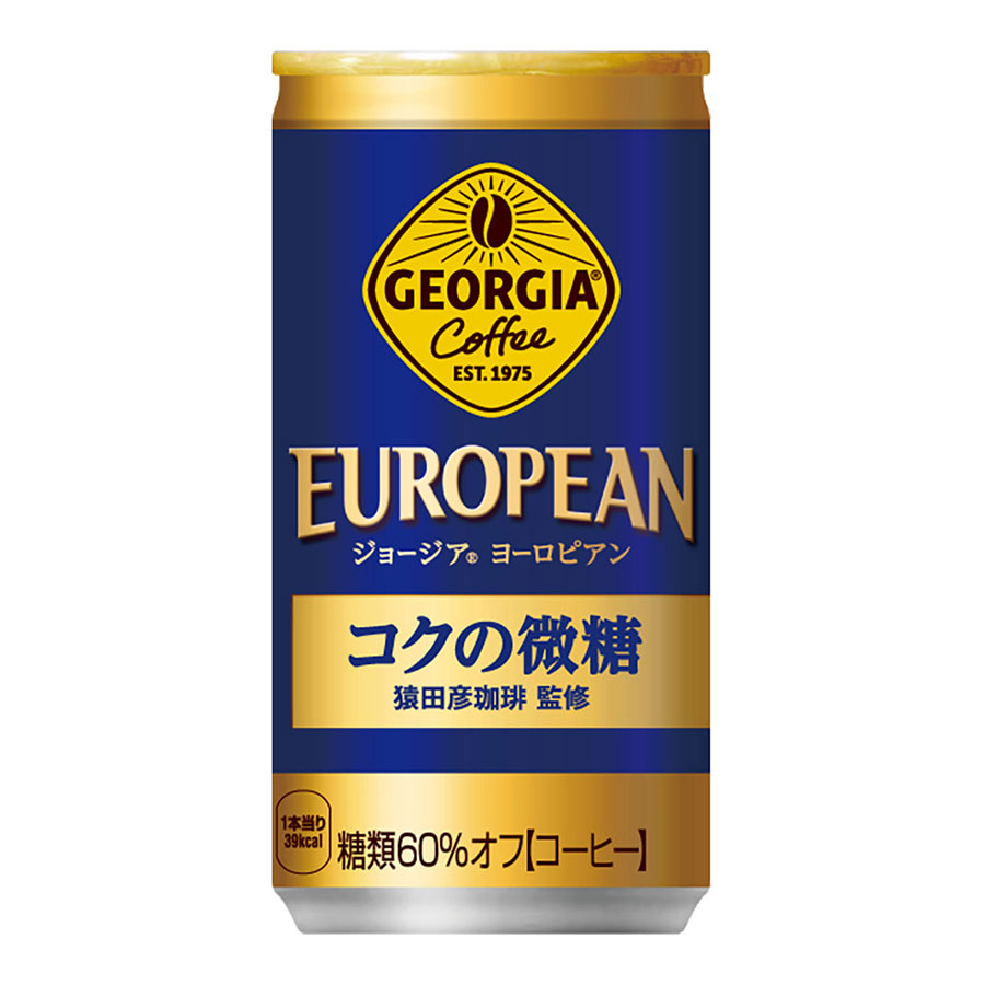 ジョージア ヨーロピアン コクの微糖は、コカ コーラの「ジョージア」ブランドが手がけるヨーロピアンスタイルの微糖缶コーヒーです。深いコクとリッチな香りを持ちながら、甘さを控えめに仕上げた微糖スタイルが特徴。コーヒー本来の風味を大切にしつつ、...