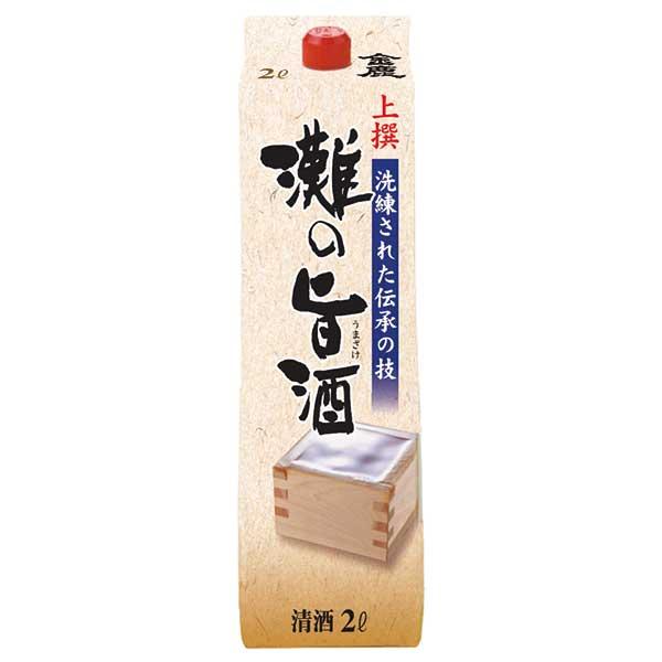 大関 金鹿 上撰灘の旨酒 13度 パック 2L 2000ml x 6本 ケース販売 送料無料 本州のみ 大関 普通 0021008