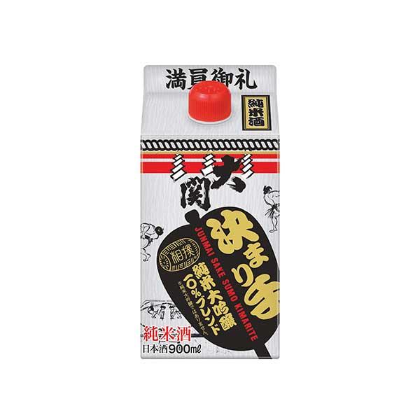 大関 純米酒 決まり手 13度 パック 900ml x 6本 ケース販売 大関 濃醇 0010740