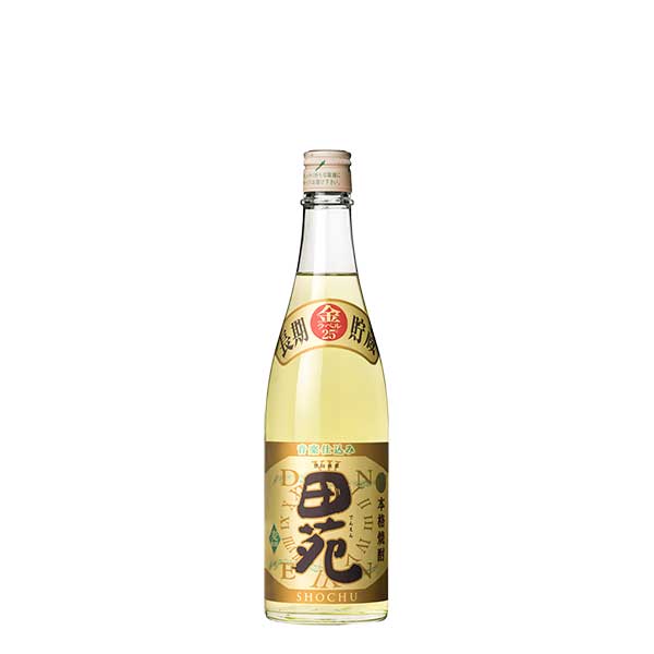 田苑酒造が手がける「田苑 金ラベル 麦 25度」は、鹿児島県で造られる本格麦焼酎（乙類）です。田苑酒造が独自に取り組む「音楽熟成」は、貯蔵中にクラシック音楽を聴かせることで音の振動が熟成に働きかけ、まろやかでなめらかな飲み口を引き出すとされ...