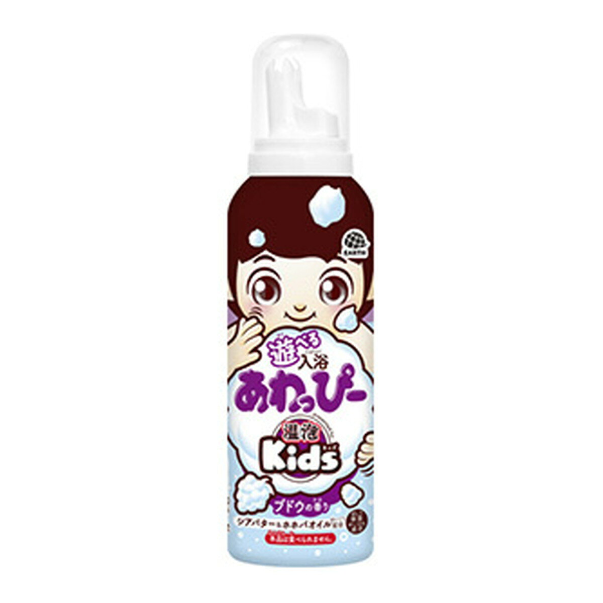 商品名：アース製薬 遊べる入浴 あわっぴー ブドウの香り 温泡 kids 160mL内容量：160mLJANコード：4901080085214発売元、製造元、輸入元又は販売元：アース製薬株式会社原産国：日本区分：化粧品商品番号：101-49...