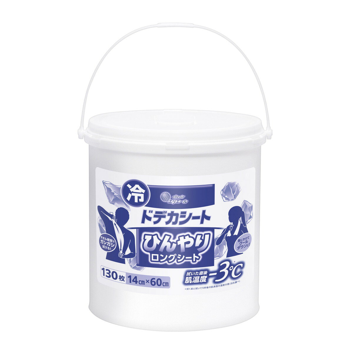 商品名：エリエール ドデカシート ひんやり ロングシート 大容量 本体 130枚 大王製紙内容量：130枚JANコード：4902011128338発売元、製造元、輸入元又は販売元：大王製紙原産国：日本商品番号：101-*004-490201...