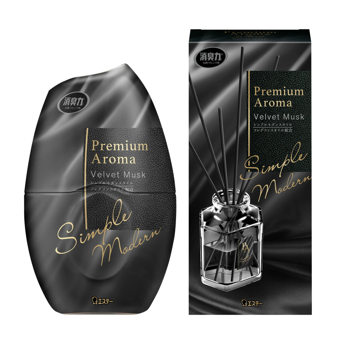 セット内容お部屋の消臭力 プレミアムアロマ ベルベットムスク 400ML + STICK スティック 本体 ベルベットムスク 50ML のセットです。--------------------------商品名：エステー お部屋の消臭力 Pr...