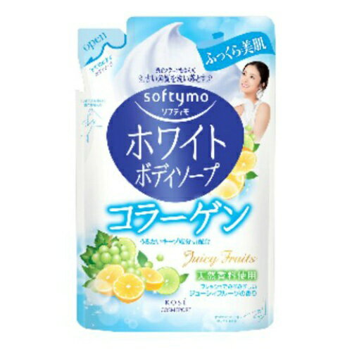 　ソフティモ ホワイト ボディソープ コラーゲン 詰替用 420mlブランド：ソフティモ販売・製造元：コーセーコスメポート海洋性コラーゲンを配合し、弾むような、しっとりとしたお肌に洗い上げるボディシャンプー。汚れとともに、残存メラニンも含ん...