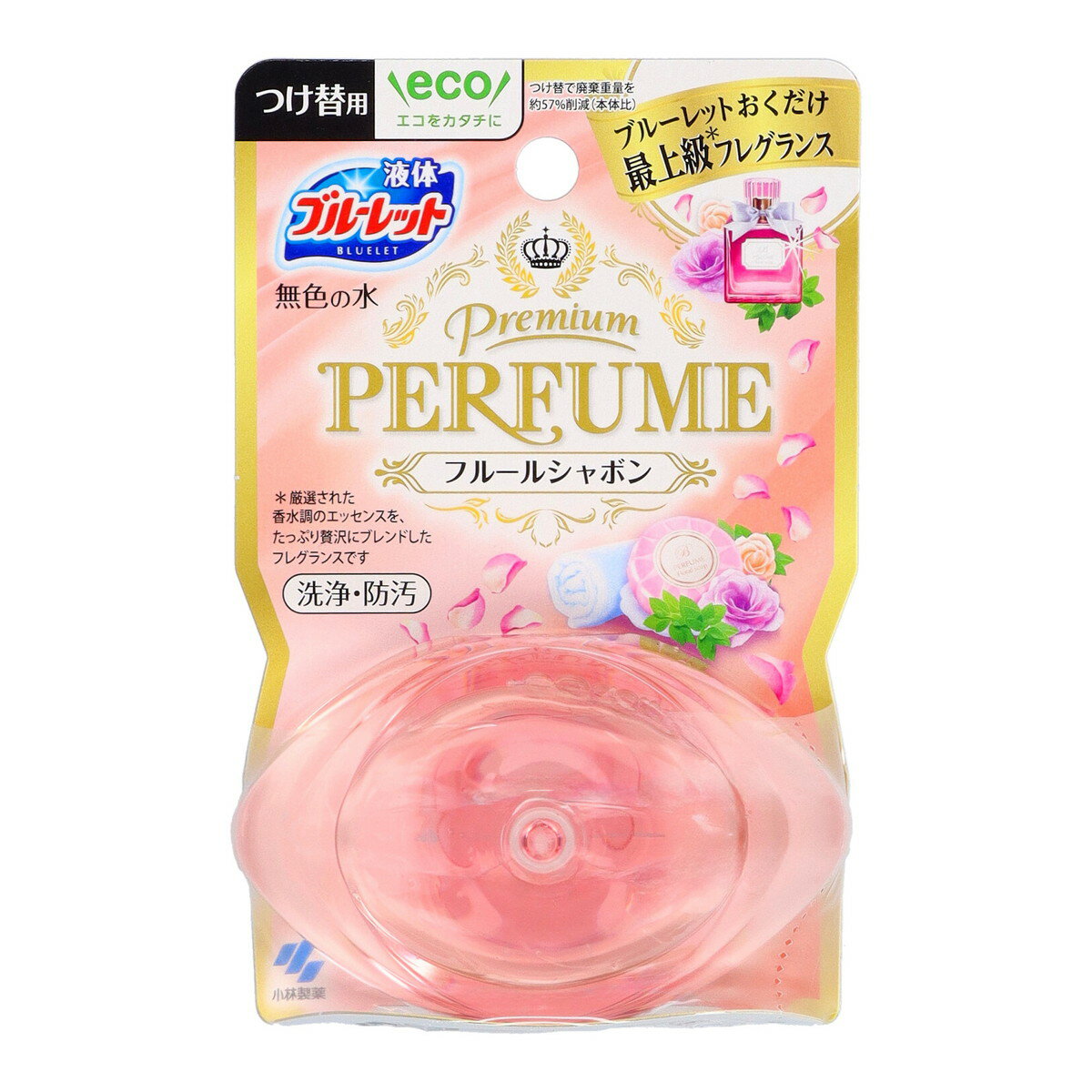 商品名：ブルーレット プレミアム パフューム フルールシャボン つけ替用 70mL 小林製薬 トイレ用洗浄防汚剤内容量：70mLJANコード：4987072050859発売元、製造元、輸入元又は販売元：小林製薬原産国：日本商品番号：103-...
