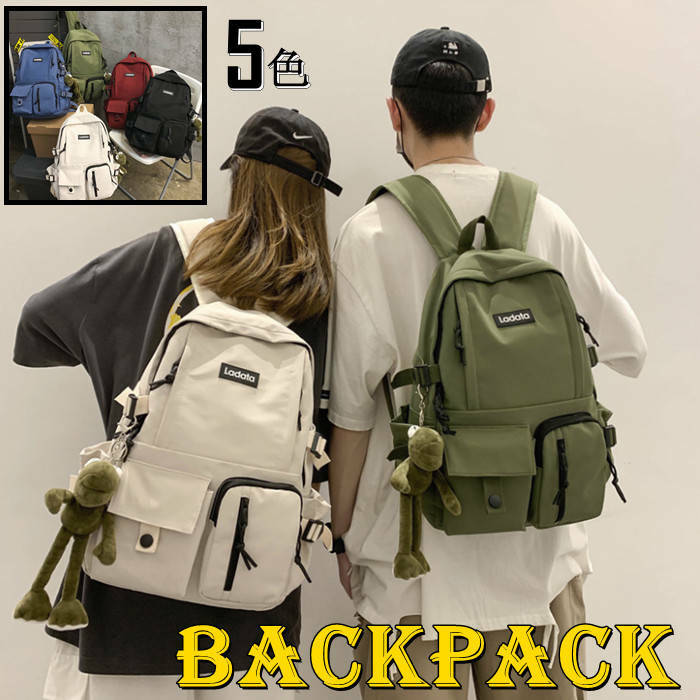 商品情報商品状態新品、未使用素材表地：撥水ナイロン裏地：ポリエステル重量約0.50KGカラーブラック　ホワイト　レッド　グリーン　ブルー仕様[外側]外部ジップポケット*5サイドポケット*2背面ファスナー*1[内側]タブレットポケット*1メイ...