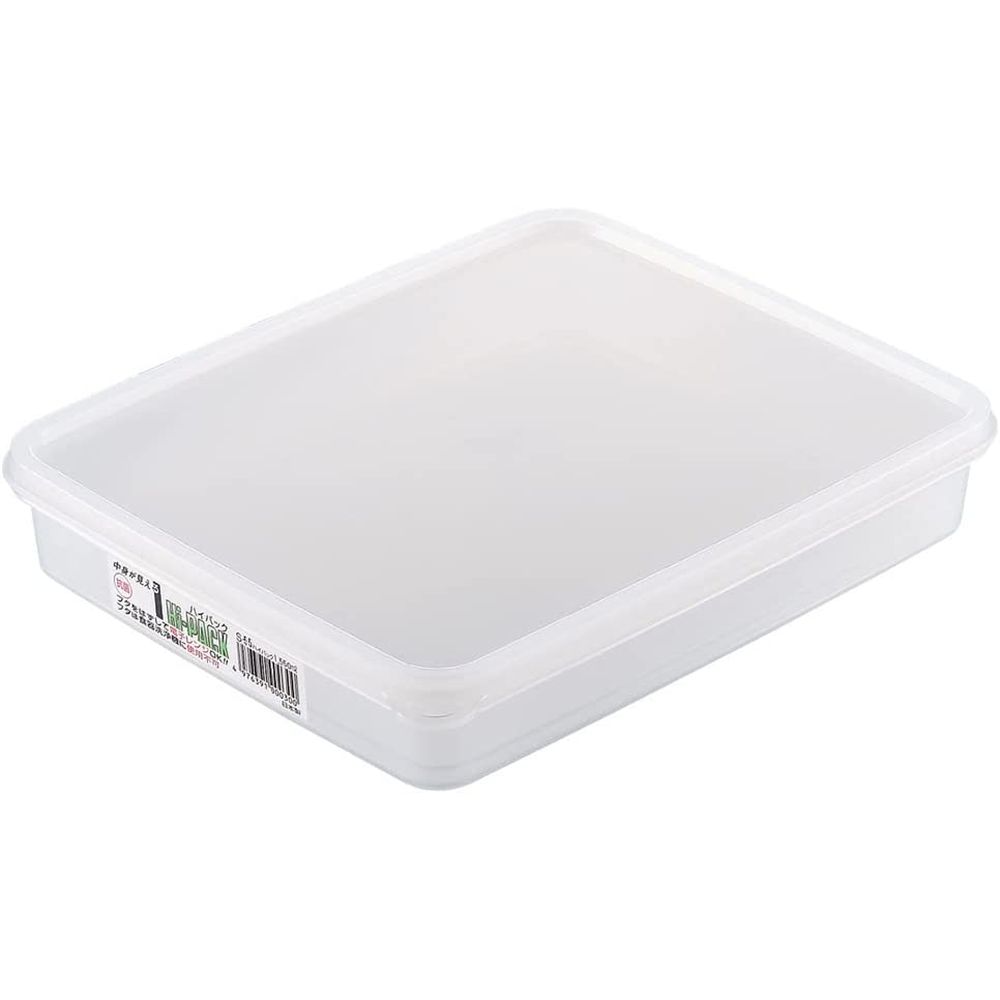 【用途】食品の保存のほか、小物の仕分け・保管にも最適です。【特徴】中身を確認しやすい半透明タイプ。【商品仕様】●本体サイズ(外寸)：縦248×横202×高45mm。●容量：1.69L。●耐熱温度：本体(−20〜120度)、フタ(−30〜60...